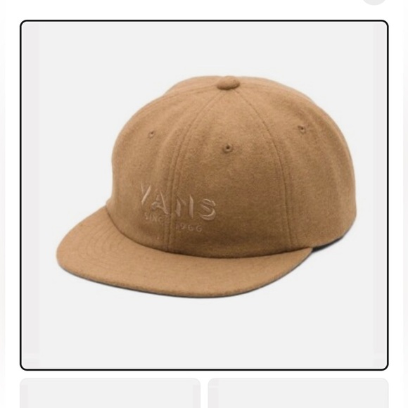 Vans | Accessories | Vans Brown Wool Cap With Black Strap | Poshmark